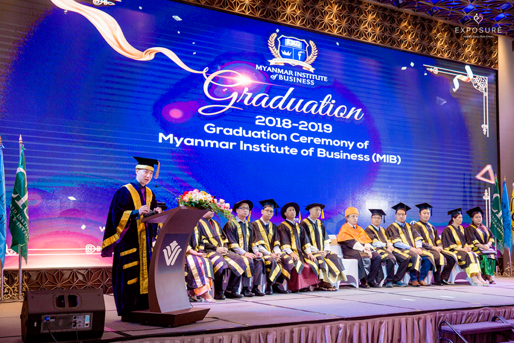 Celebrating graduation – Myanmar Institute of Business